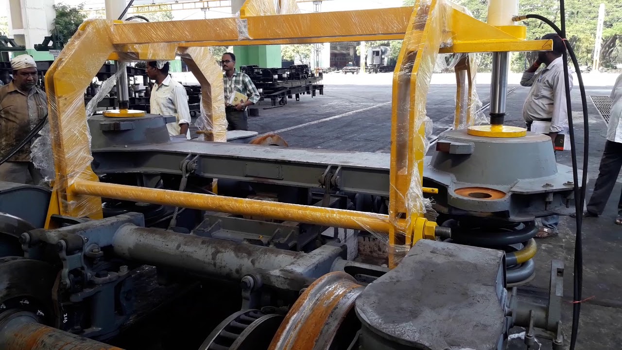 Secandery spring pressing system for lhb(1) - YouTube