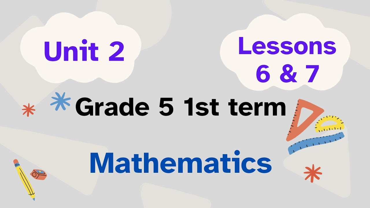 math grade 5 1st term unit 2 lessons 6&7 / Identifying multiples& Least ...