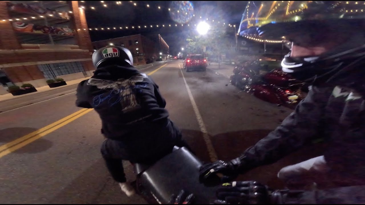 Ride With Me | Late Night Group Ride | Bump Starting Bikes | CBR 600rr ...