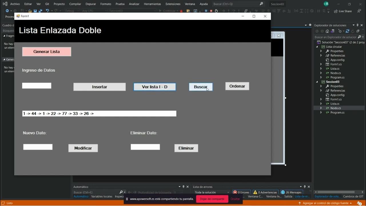 Lista Enlazada Doble (Estructura de Datos) - YouTube