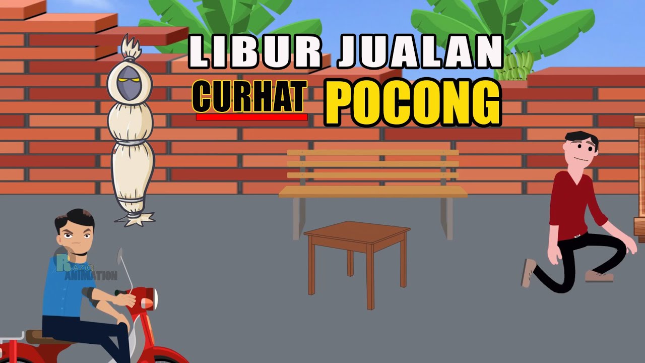 Libur Jualan Curhat Pocong Kartun Lucu Youtube