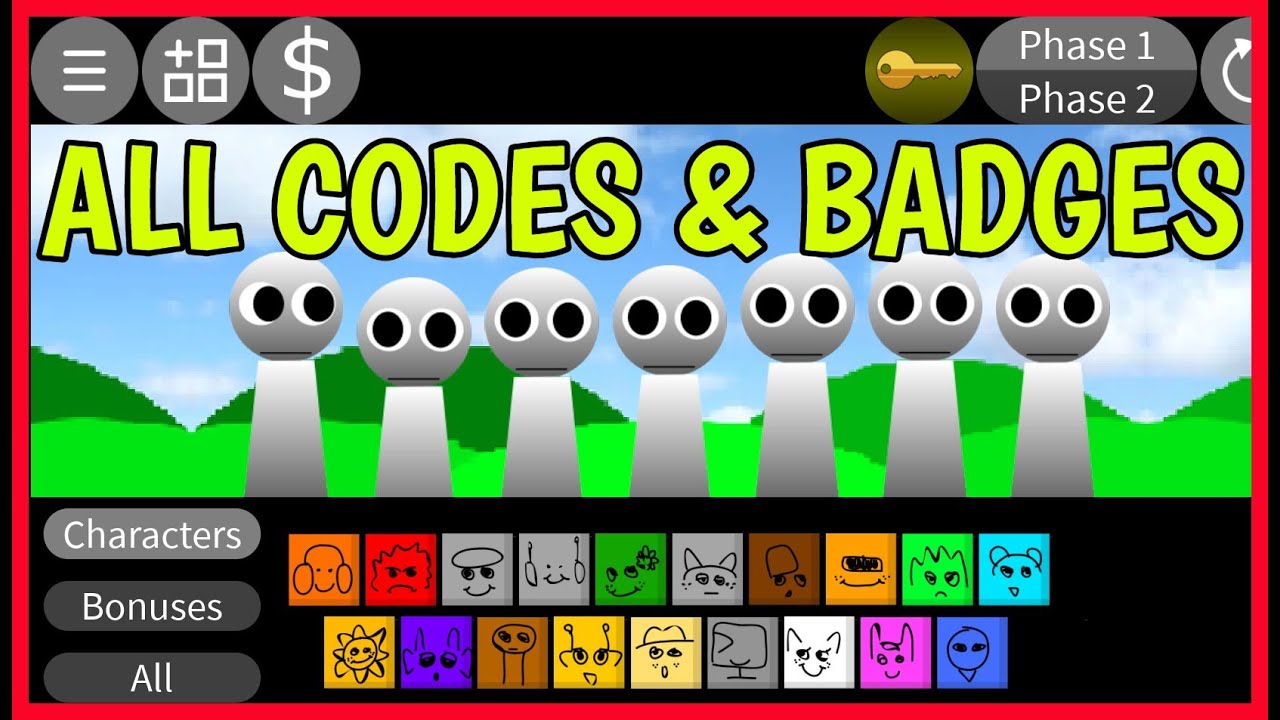 Roblox SPRUNKI PLUS ALL CODES and BADGES - YouTube