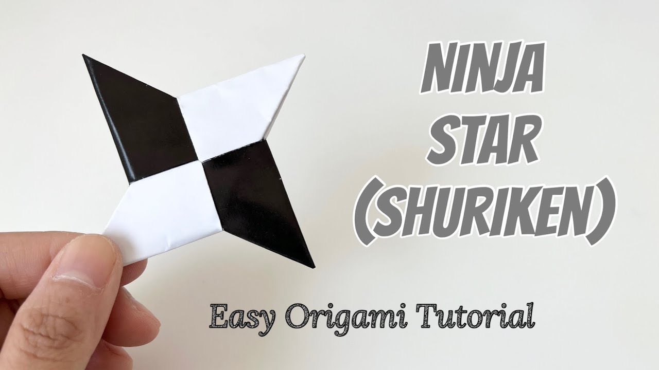 NINJA STAR | SHURIKEN | How to Make Ninja Star Easy Origami Tutorial ...