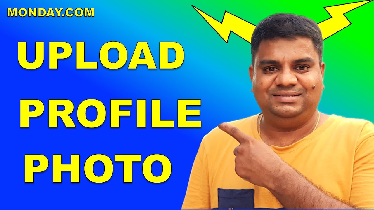 How To Upload Profile Picture On Monday.Com - YouTube
