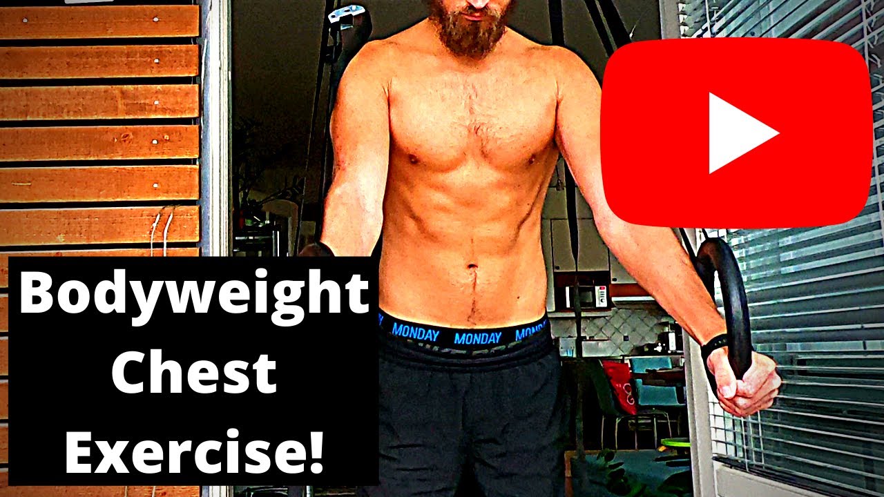 Bodyweight Chest Exercise - Ring Flyes - YouTube