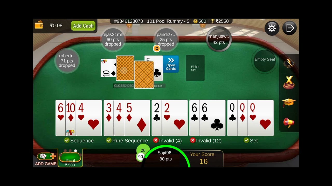 Rummy Circle Pool Game !! Rummy Champion !! Rummy Circle !! Rummy ...