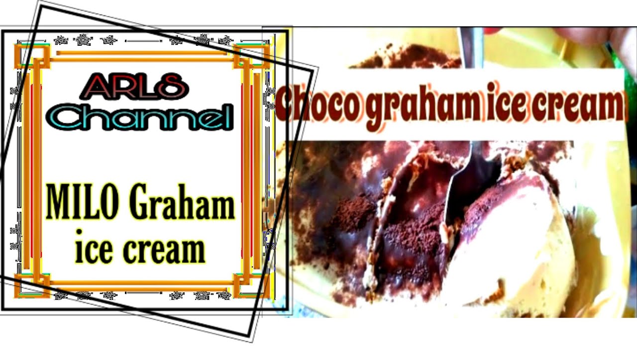 Choco Graham Ice cream Using Milo - YouTube