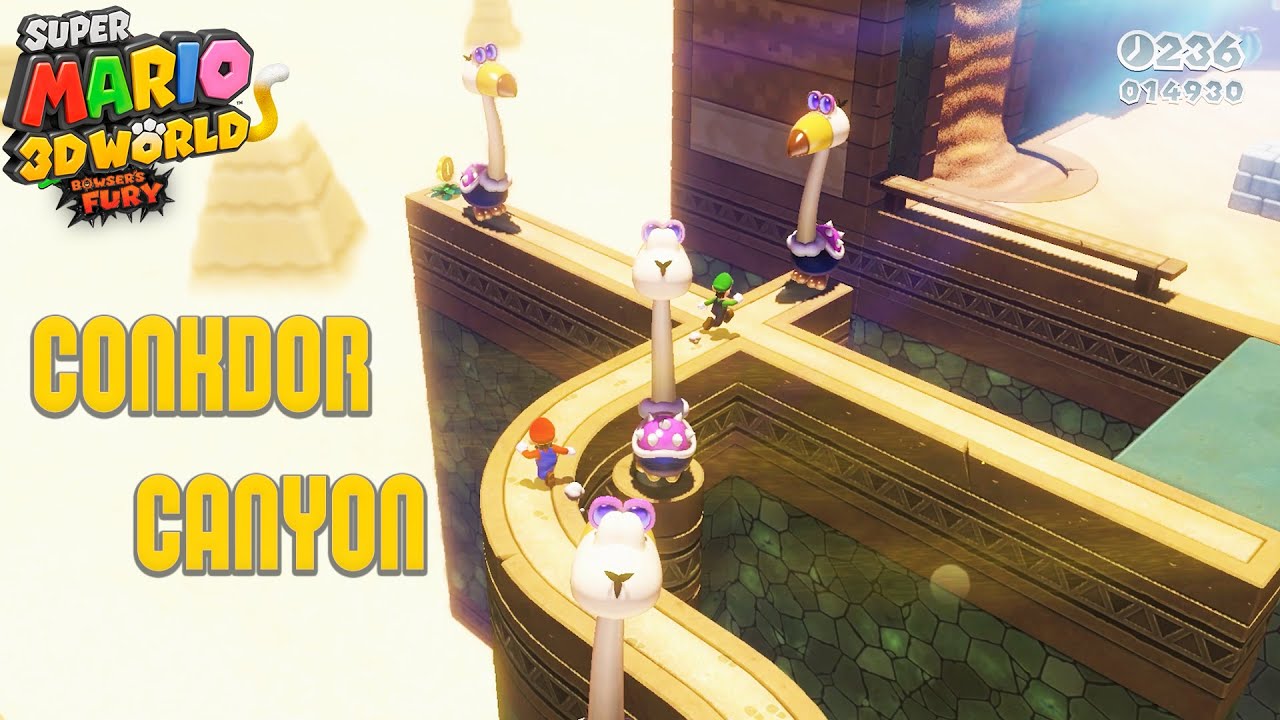 Super Mario™ 3D World + Bowser’s Fury - Conkdor Canyon (WORLD 2 ...