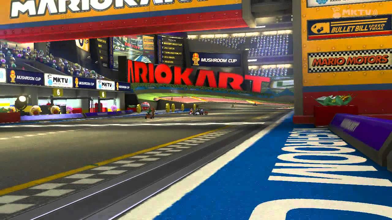 Wii U - Mario Kart 8 - Mario Kart Stadium - YouTube