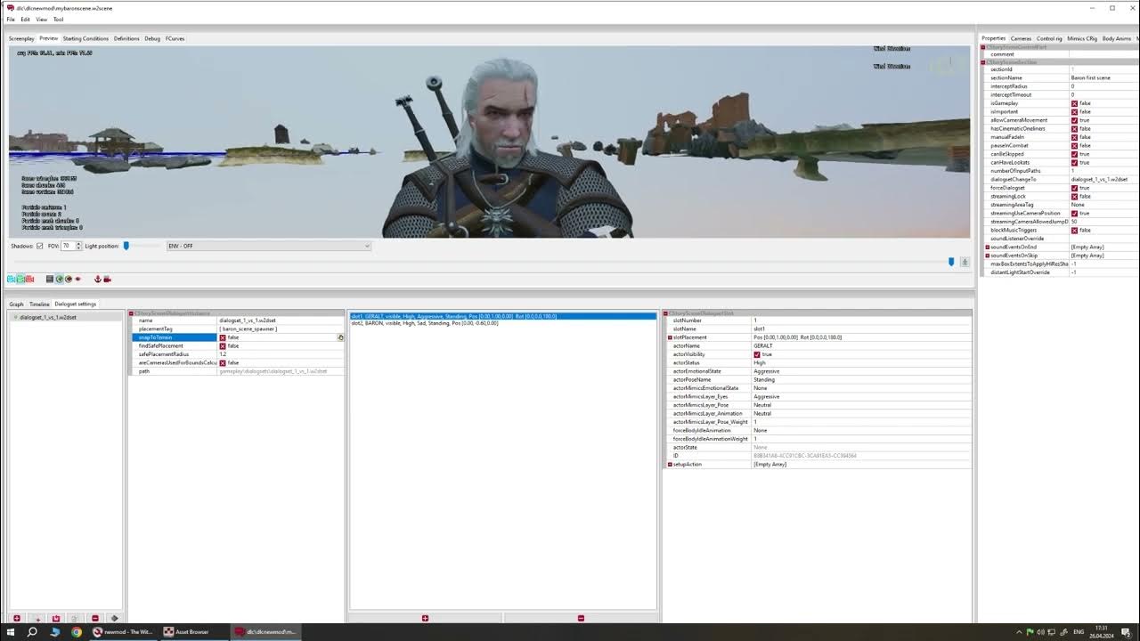 The Witcher 3 Redkit - how to create a scene with dialogue - YouTube