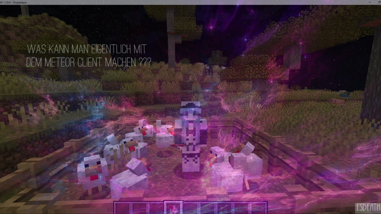 Was kann man eigentlich mit dem meteor client machen ??? - YouTube