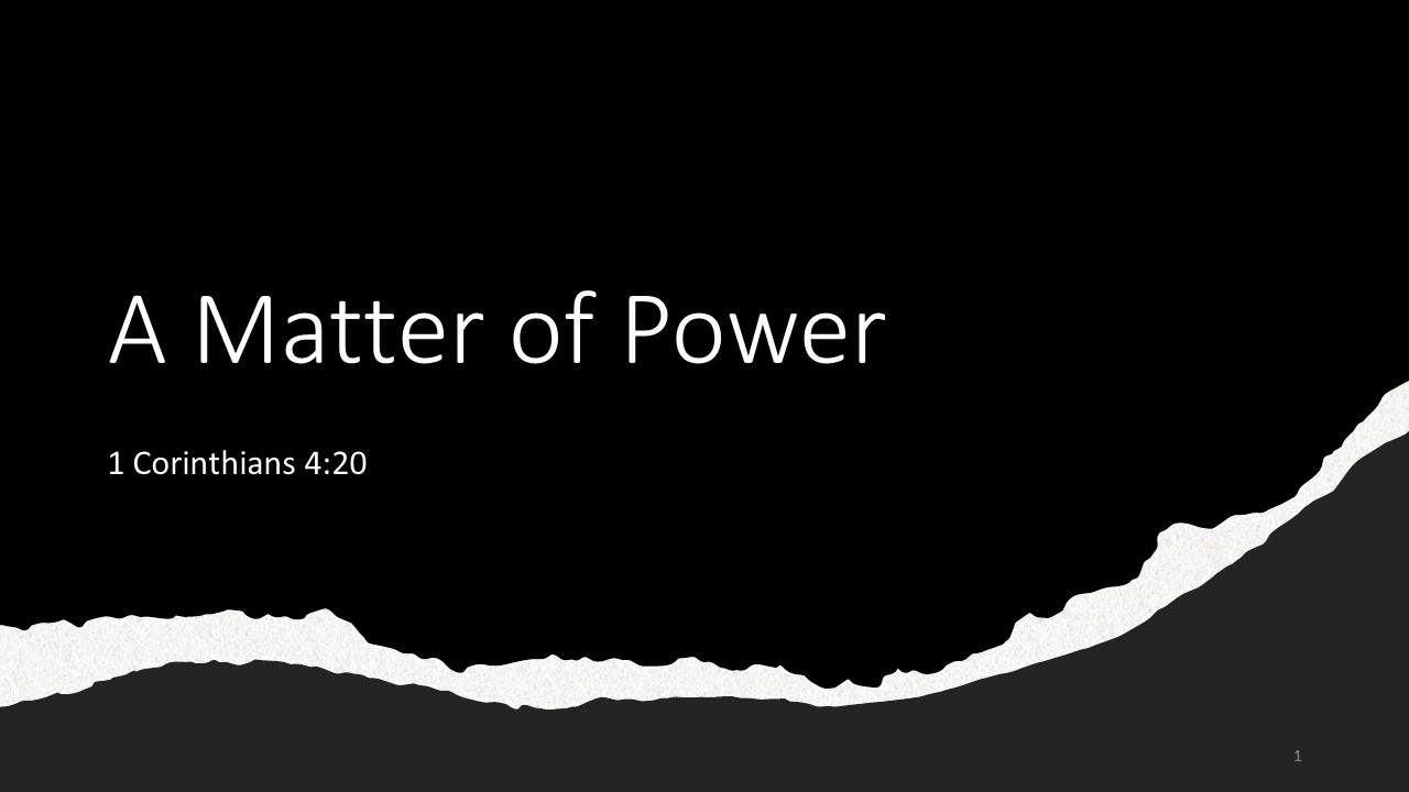 A Matter of Power - YouTube
