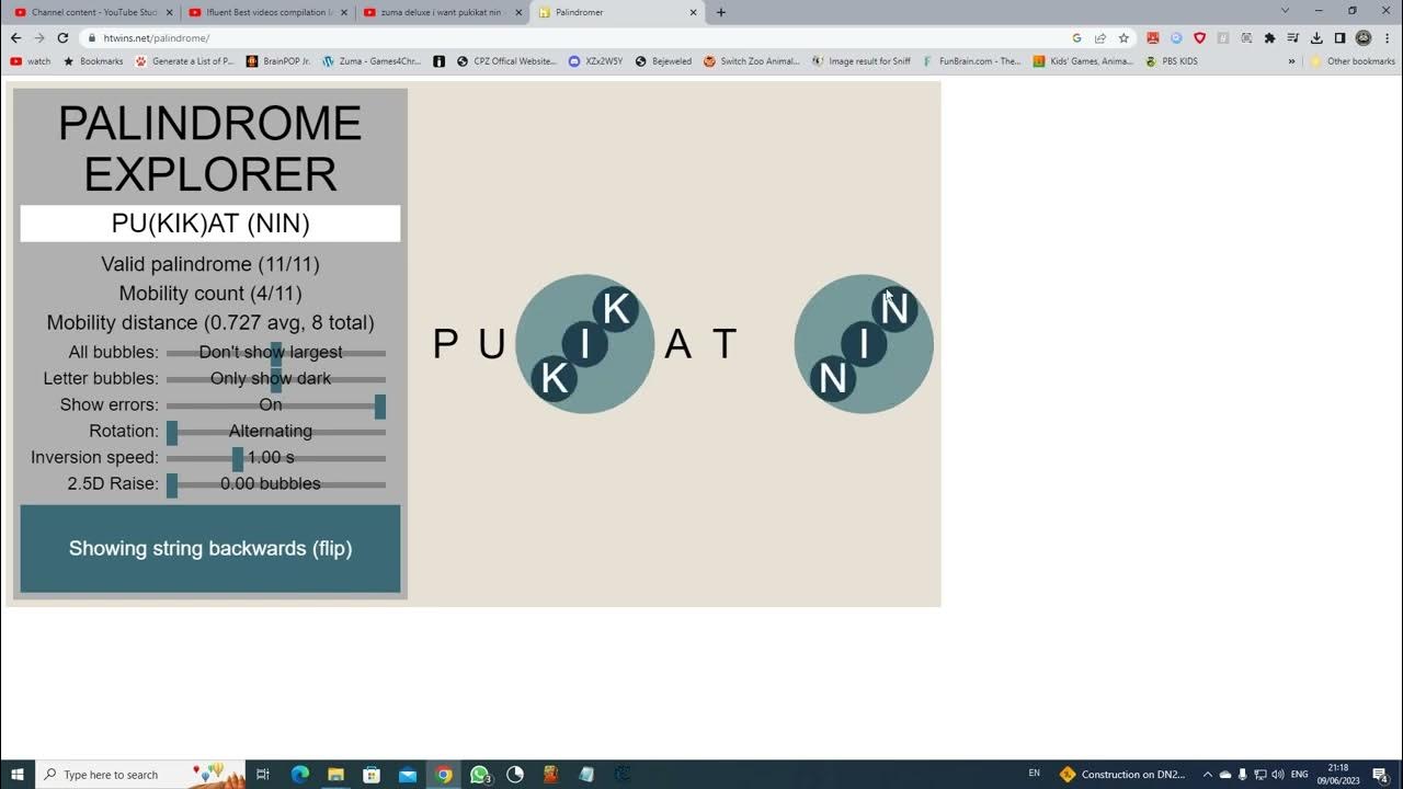i turned pukikat nin into a palindrome using the palindrome explorer! - YouTube