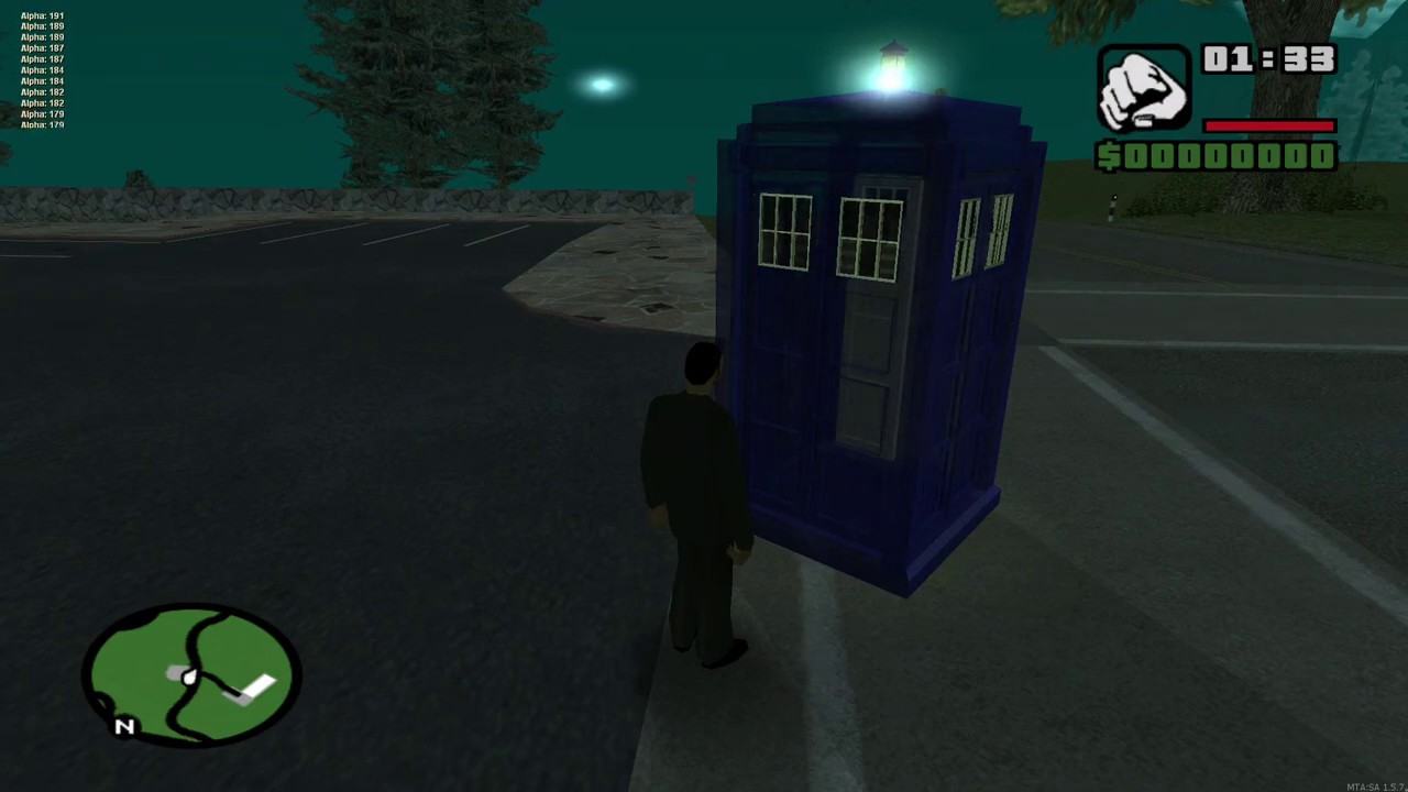 MTA:SA TARDIS materialization/dematerialization (Doctor Who) - YouTube