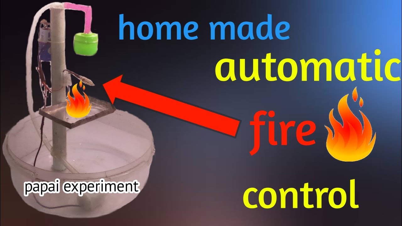 how to make a fire alarm||automatic fire control||home made fire alarm ...