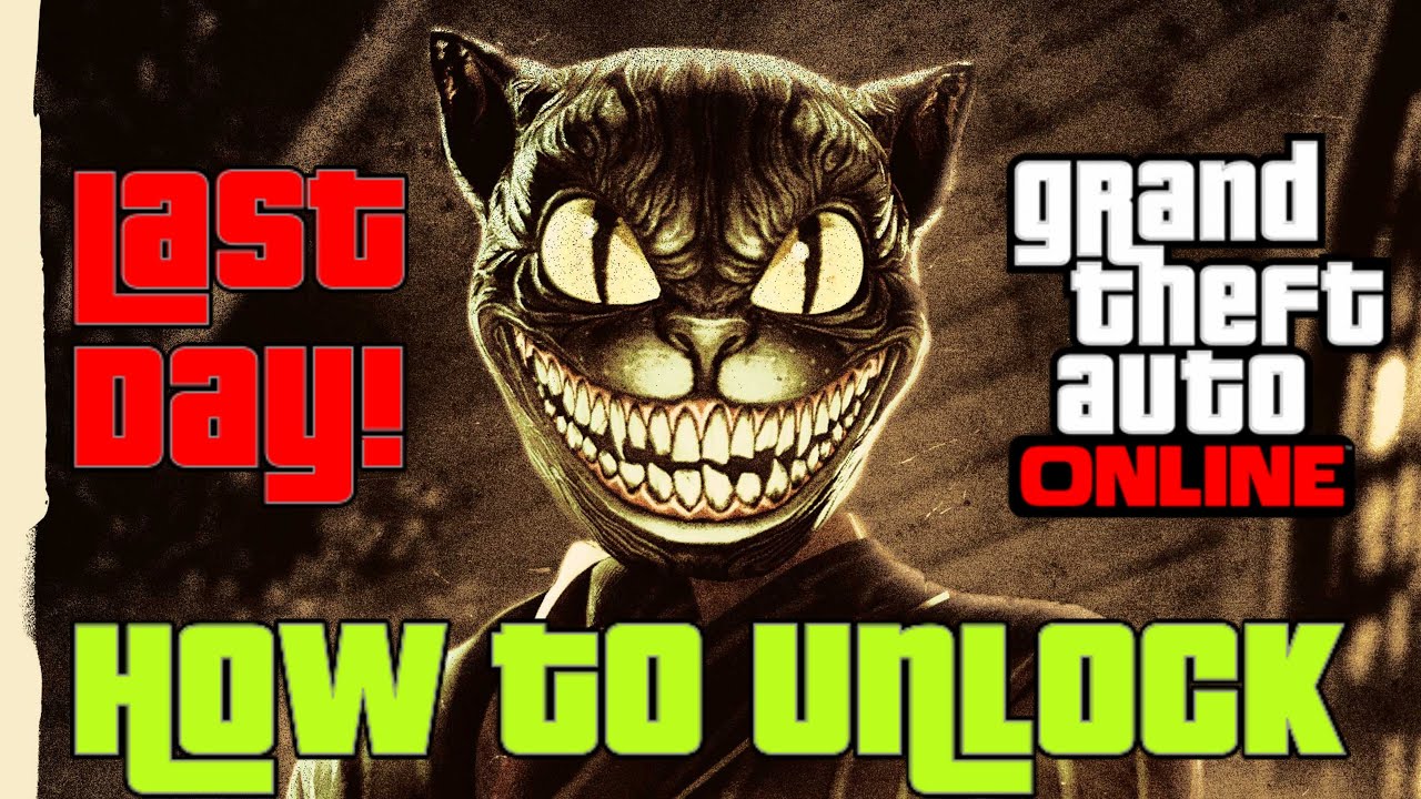 GTA Online How to Unlock the Black Creepy Cat Mask! Last Day ...