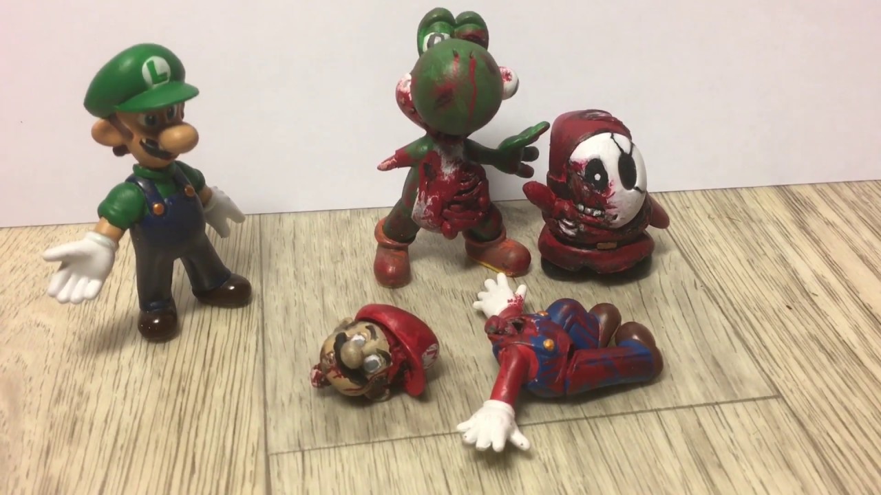 My Halloween: Dead Mario, Zombie Shy Guy, Angry Luigi and Zombie Yoshi ...
