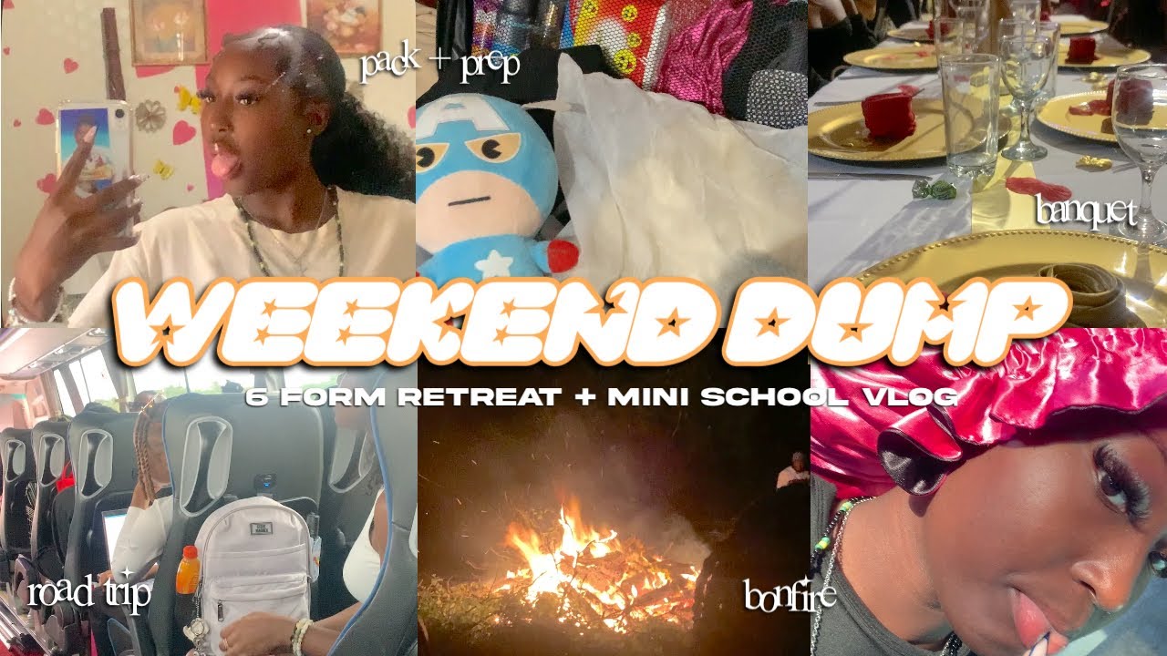 a WEEKEND dump| pack and prep with me for my 6 form retreat + a mini ...