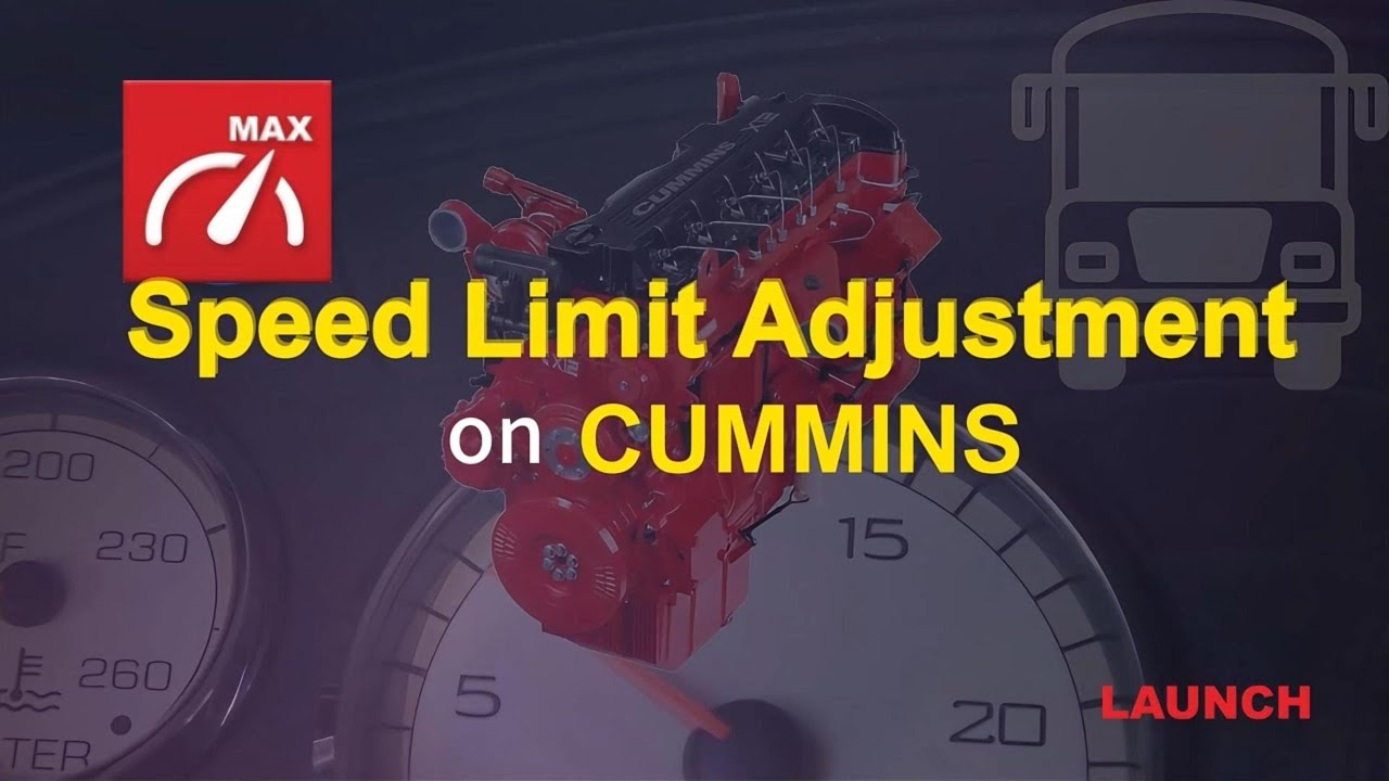 Speed Limit Adjustment on CUMMINS - YouTube