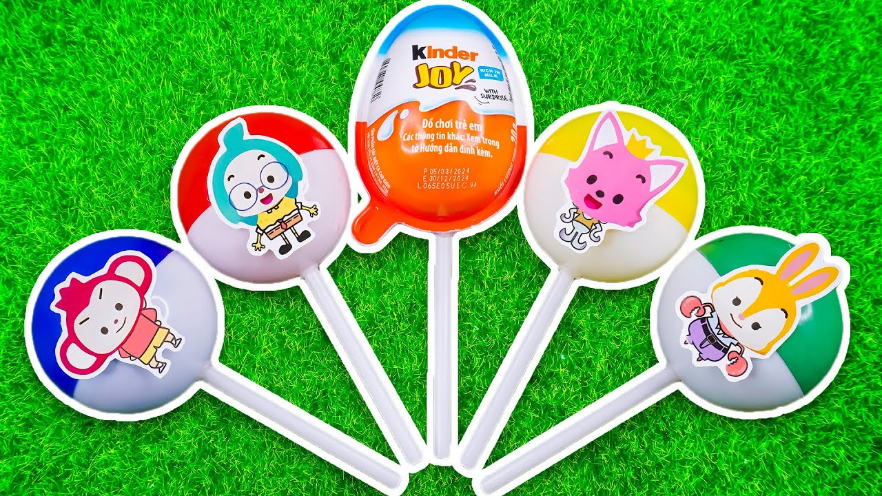Satisfying video Some Lot's of Candy Shop lollipops Kinder Joy Baby ...