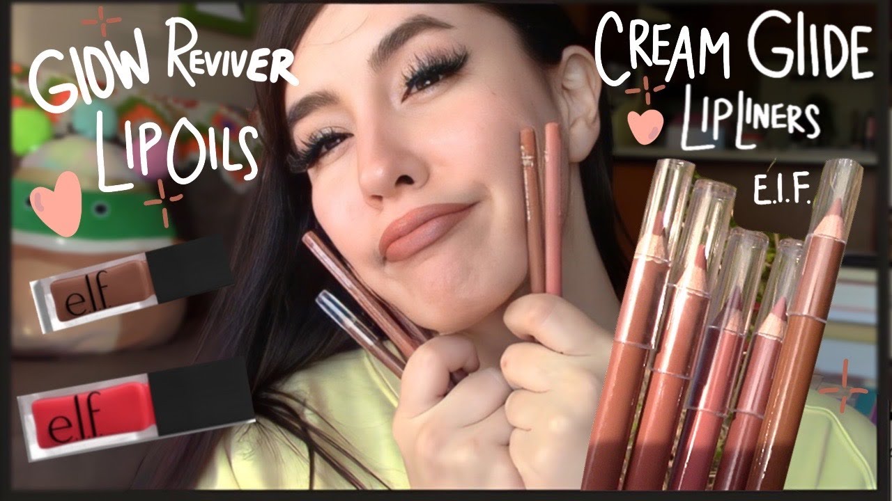 @elfcosmetics $2 CREAM GLIDE LIP LINERS + 2 GLOW REVIVER LIP OIL ...