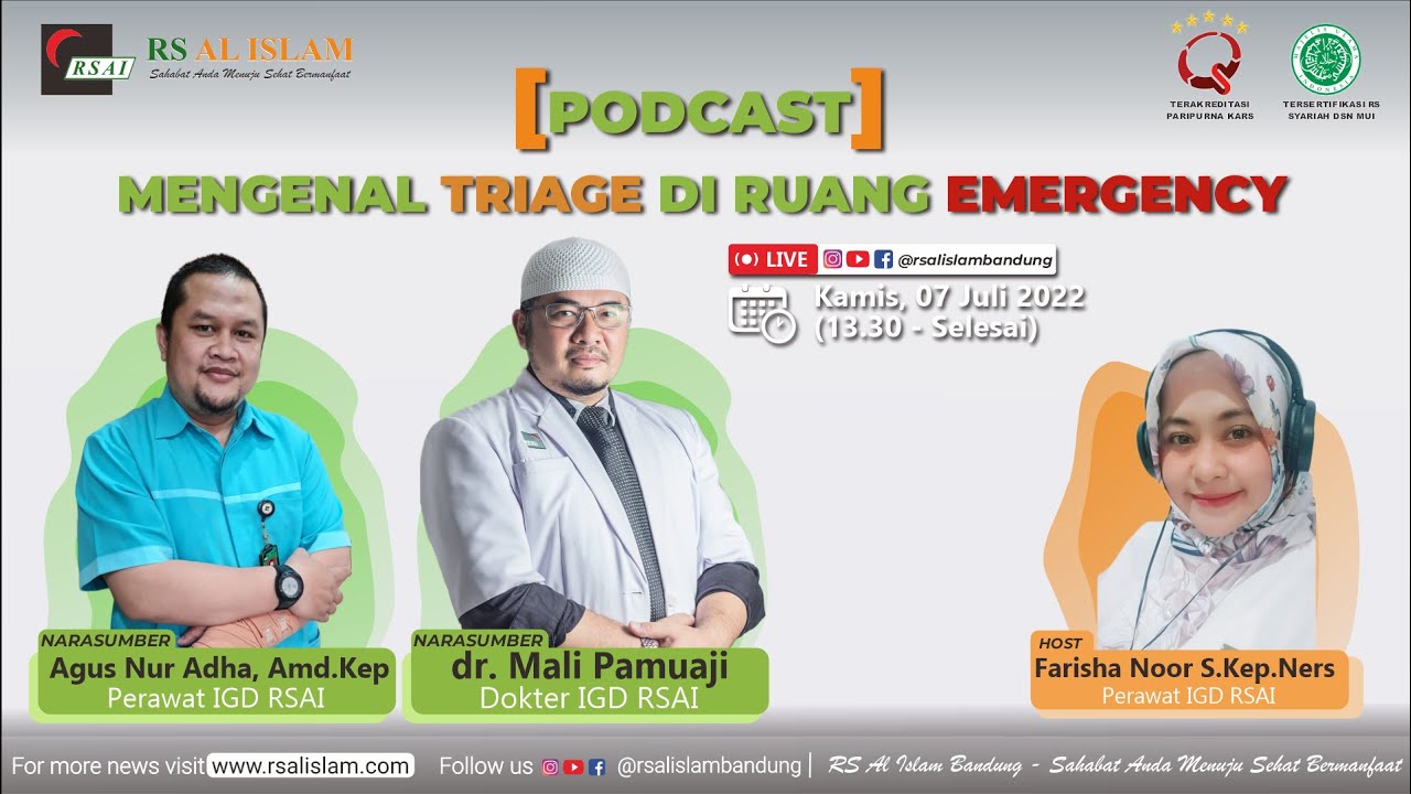 [PODCAST] MENGENAL TRIAGE DI RUANG EMERGENCY - Bersama Dokter dan ...