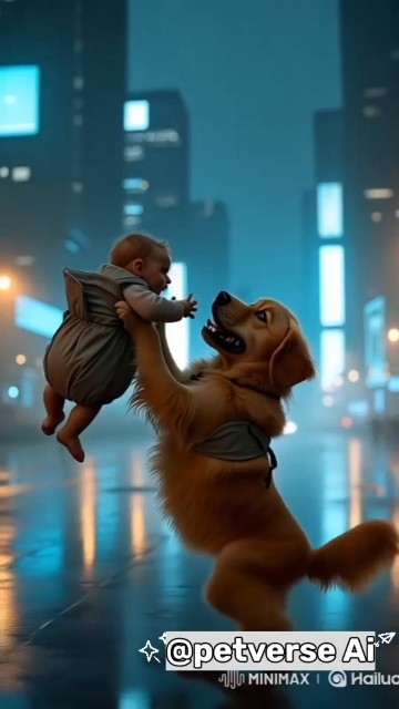 "Simba the Dog Became a Hero – Baby Saved in the Rain!"#ai #storie ...