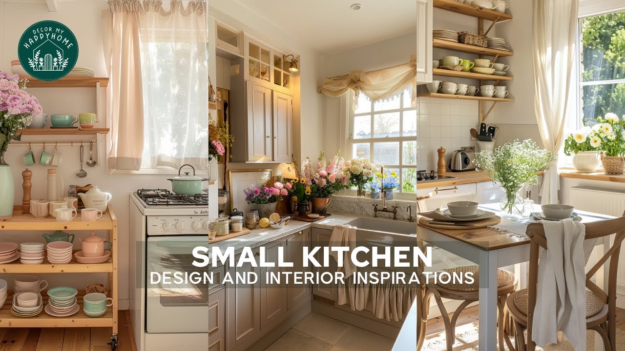 (NEW) Small Kitchen Decorating Tips: A Beautiful and Functional Small Kitchen - YouTube