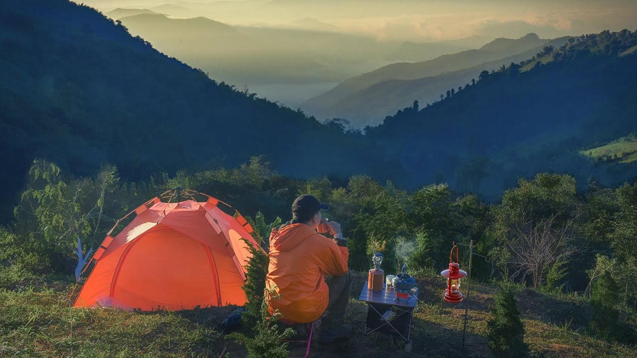 Solo Camping with a Valley View - YouTube