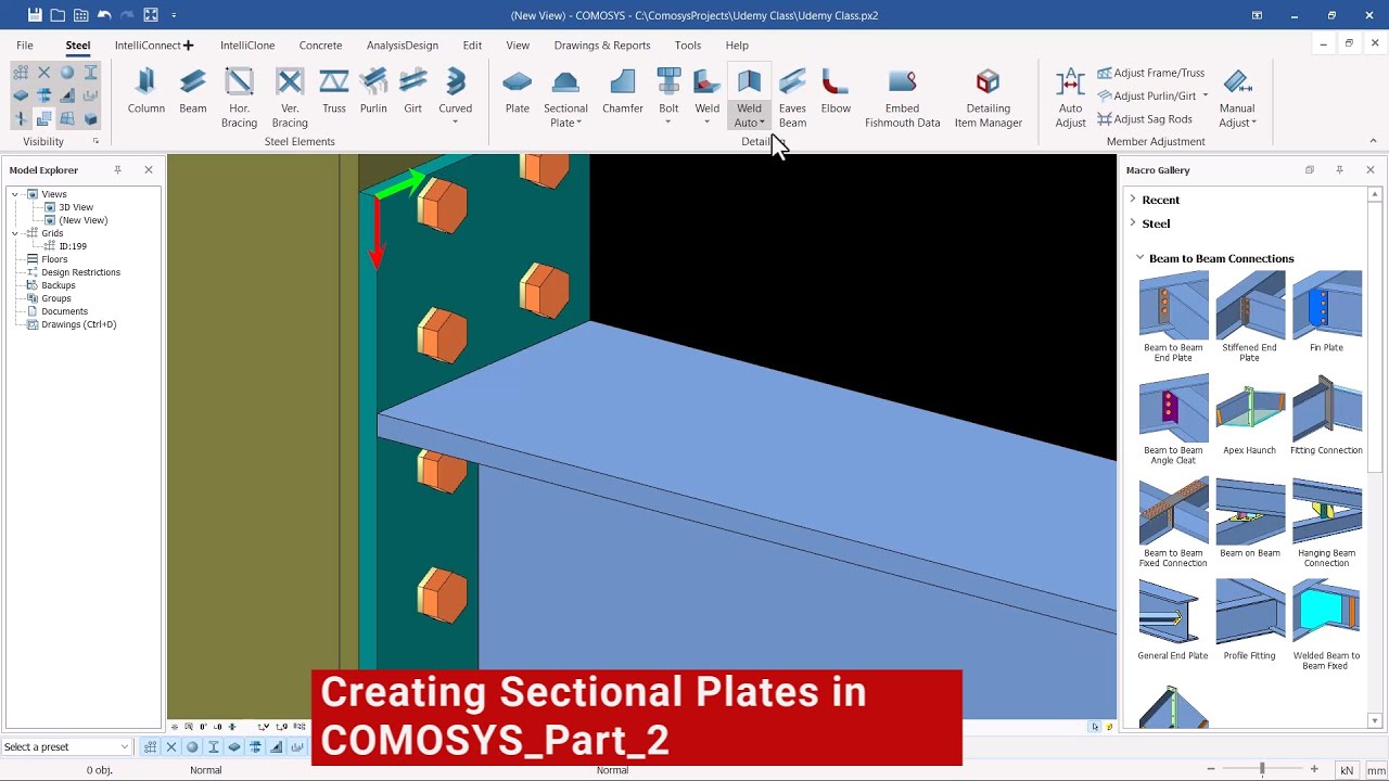 Creating Sectional Plates in COMOSYS_Part_2 - YouTube