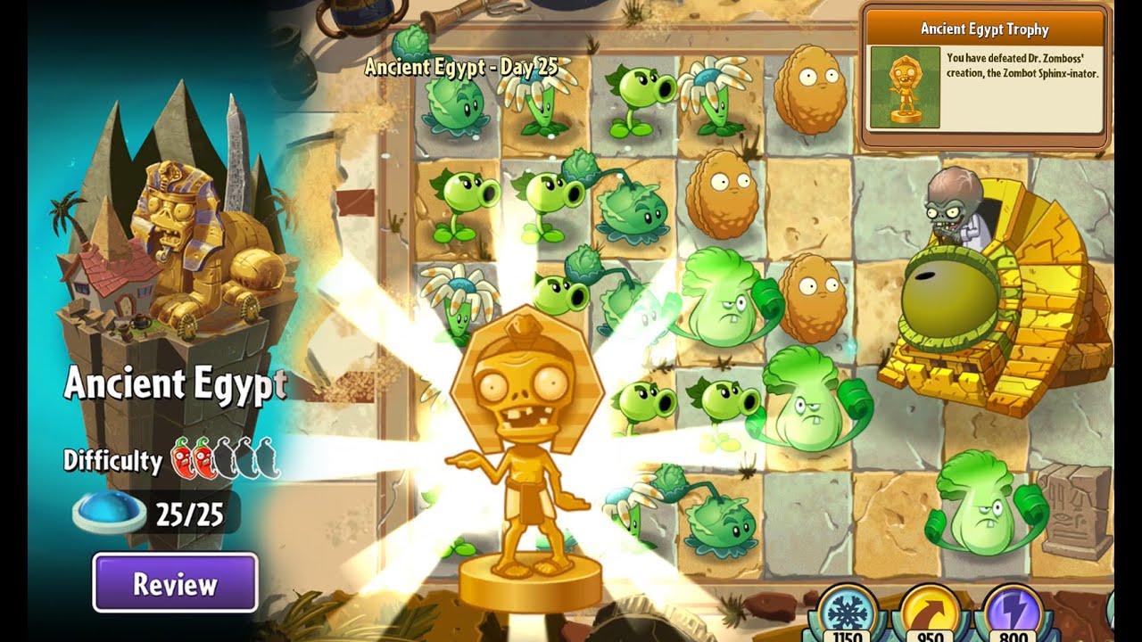 ANCIENT EGYPT** The Zombot Sphinx-inator ** Plants vs Zombies™ 2 - YouTube