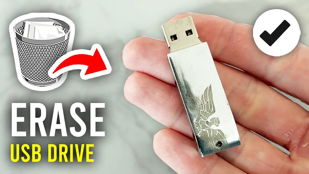 How To Erase USB Flash Drive & Delete Everything - Full Guide - YouTube