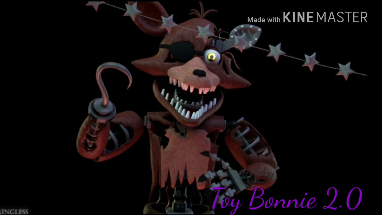 Withered Foxy & Fixed Mangle (Toy Foxy) Sings Fnaf song - YouTube