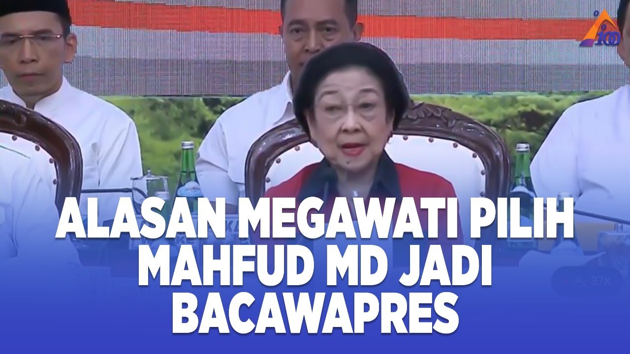 Pidato Lengkap Megawati Saat Umumkan Mahfud Md Cawapres Ganjar Pranowo