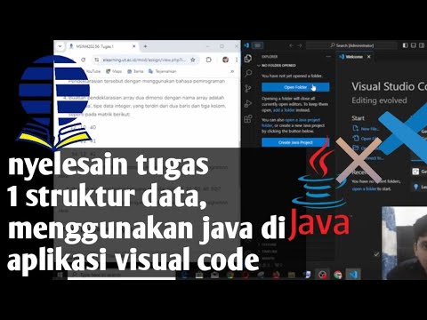 Tugas 1 Struktur Data, menyelesaikan tugas menggunakan java di aplikasi visual code. - YouTube