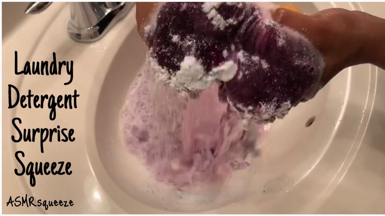 Laundry Detergent Surprise Squeeze/ASMRsqueeze - YouTube