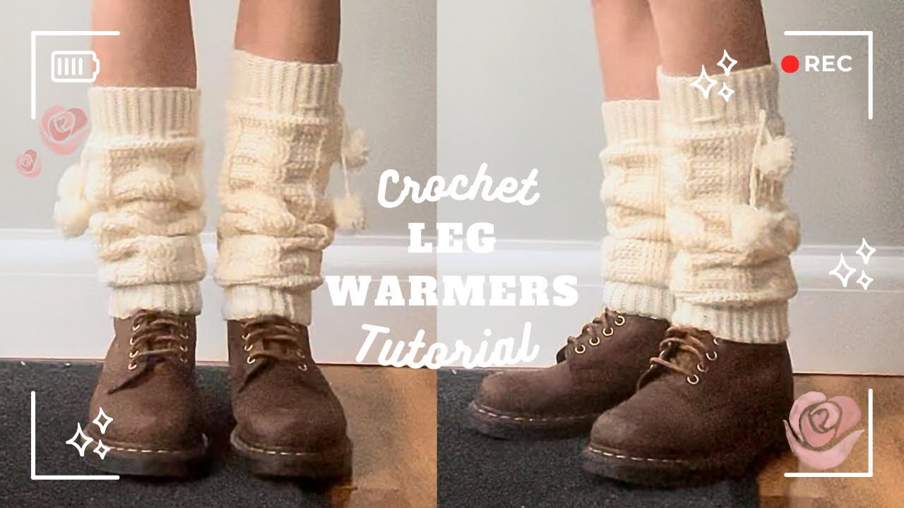 Crochet Cable Stitch Leg Warmers tutorial - YouTube