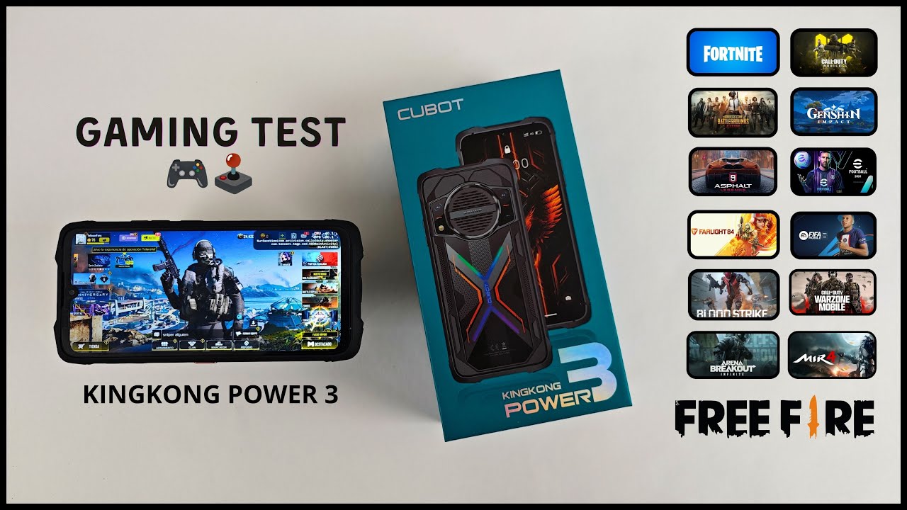 CUBOT KINGKONG POWER 3 Gaming Test - YouTube