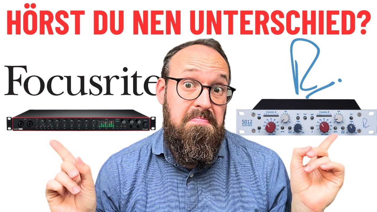 Mikrofon Preamp Vergleich NEVE Portico VS. Focusrite SCARLETT - Was ...