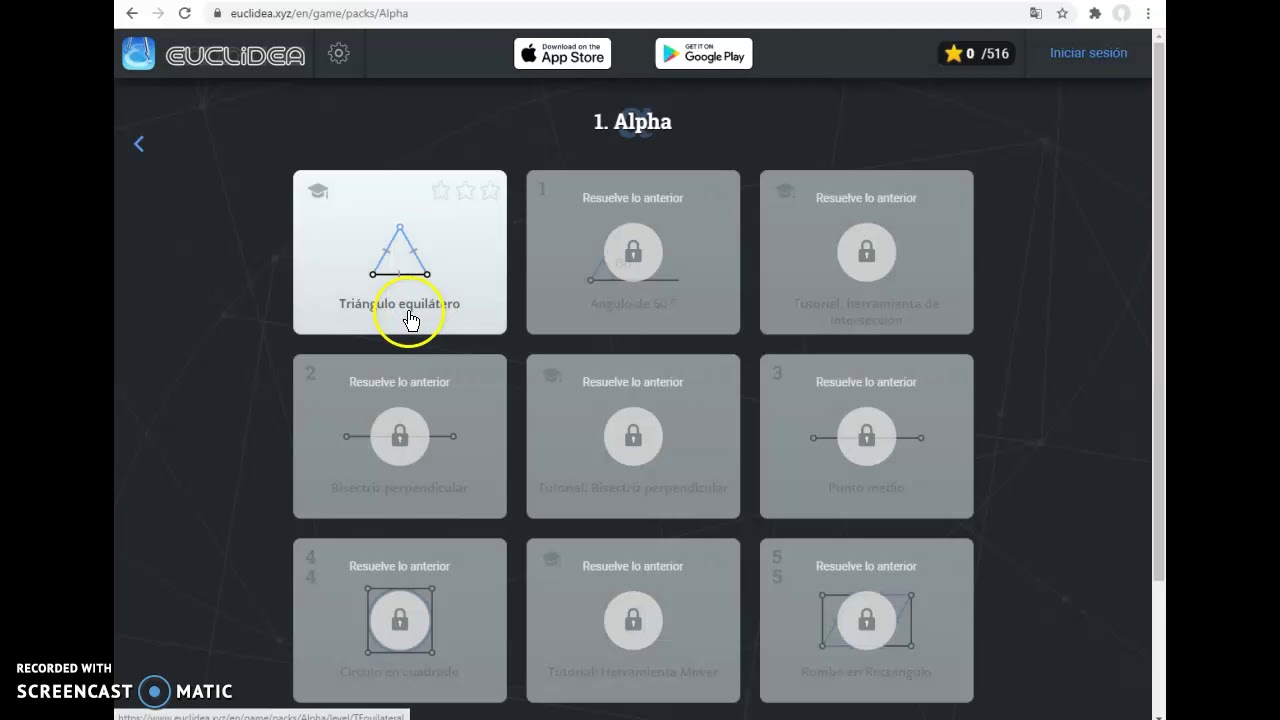 Cómo usar euclidea web - YouTube
