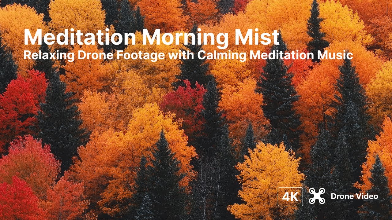 Meditation Morning Mist | Relaxing Drone Footage with Calming ...