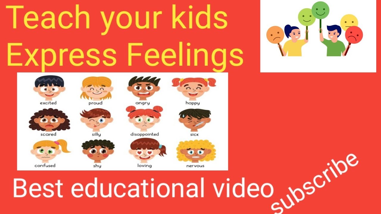 Express Feelings Emotions /kids should show emotions this way - YouTube