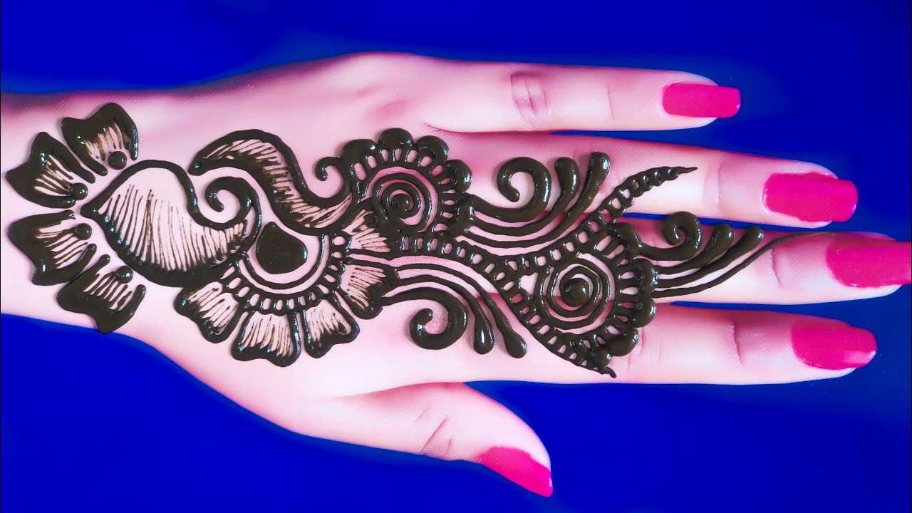 New stylish mehndi design | mahdi ka dizain | simple mehndi design ...