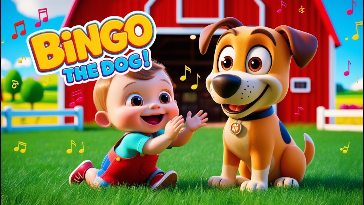 Bingo the Dog Song | Fun Sing-Along Nursery Rhyme for Kids | Classic ...