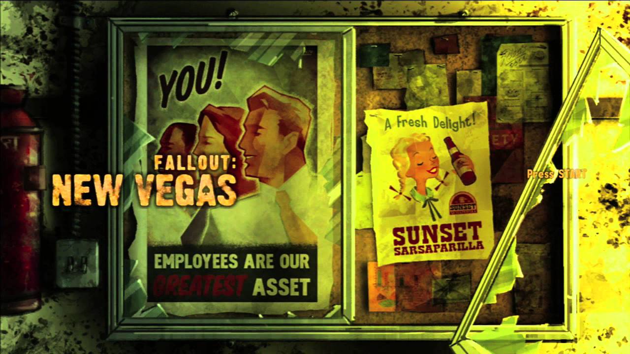 Fallout New Vegas Title Screen (PC, PS3, Xbox 360) - YouTube