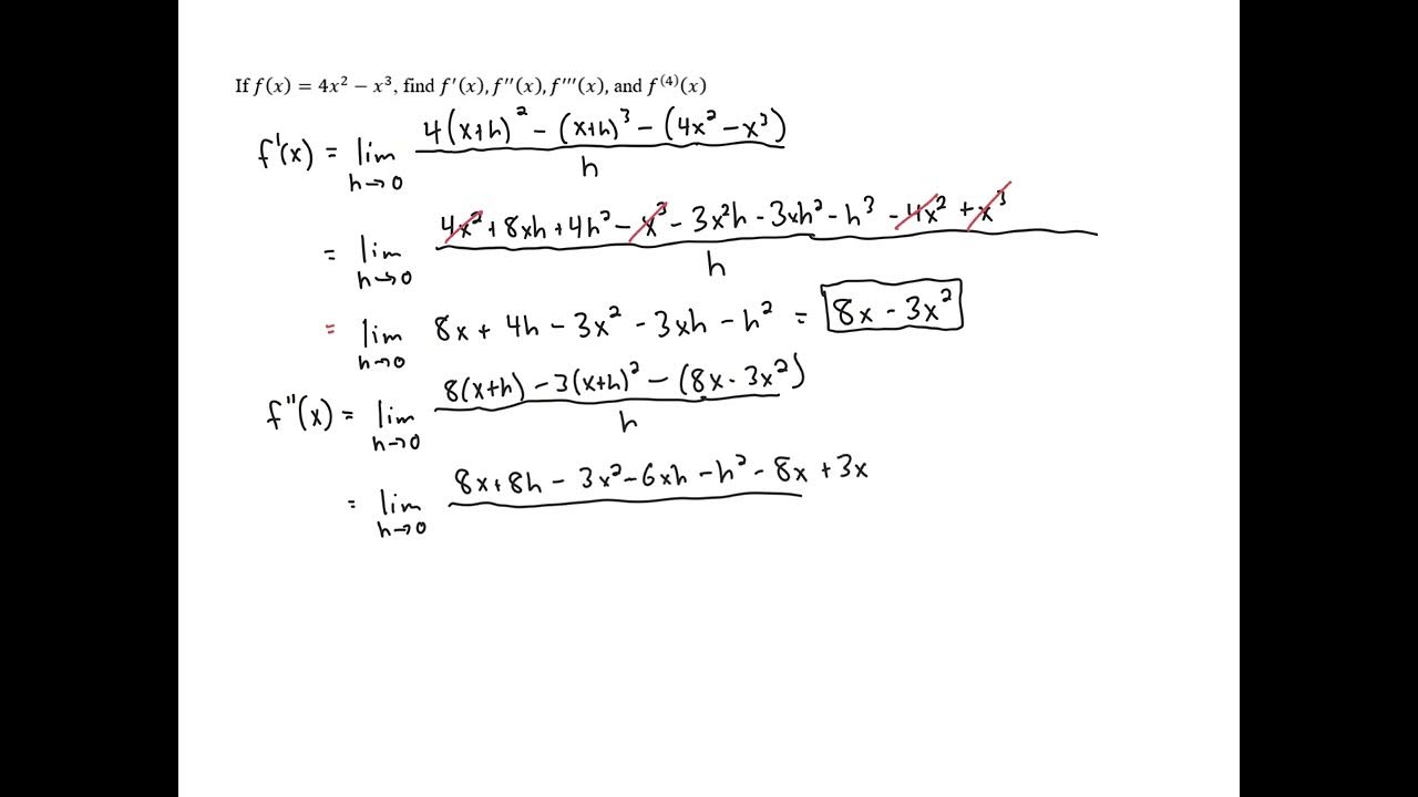 Undefined Derivatives and Higher Derivatives - Problem 3 - YouTube