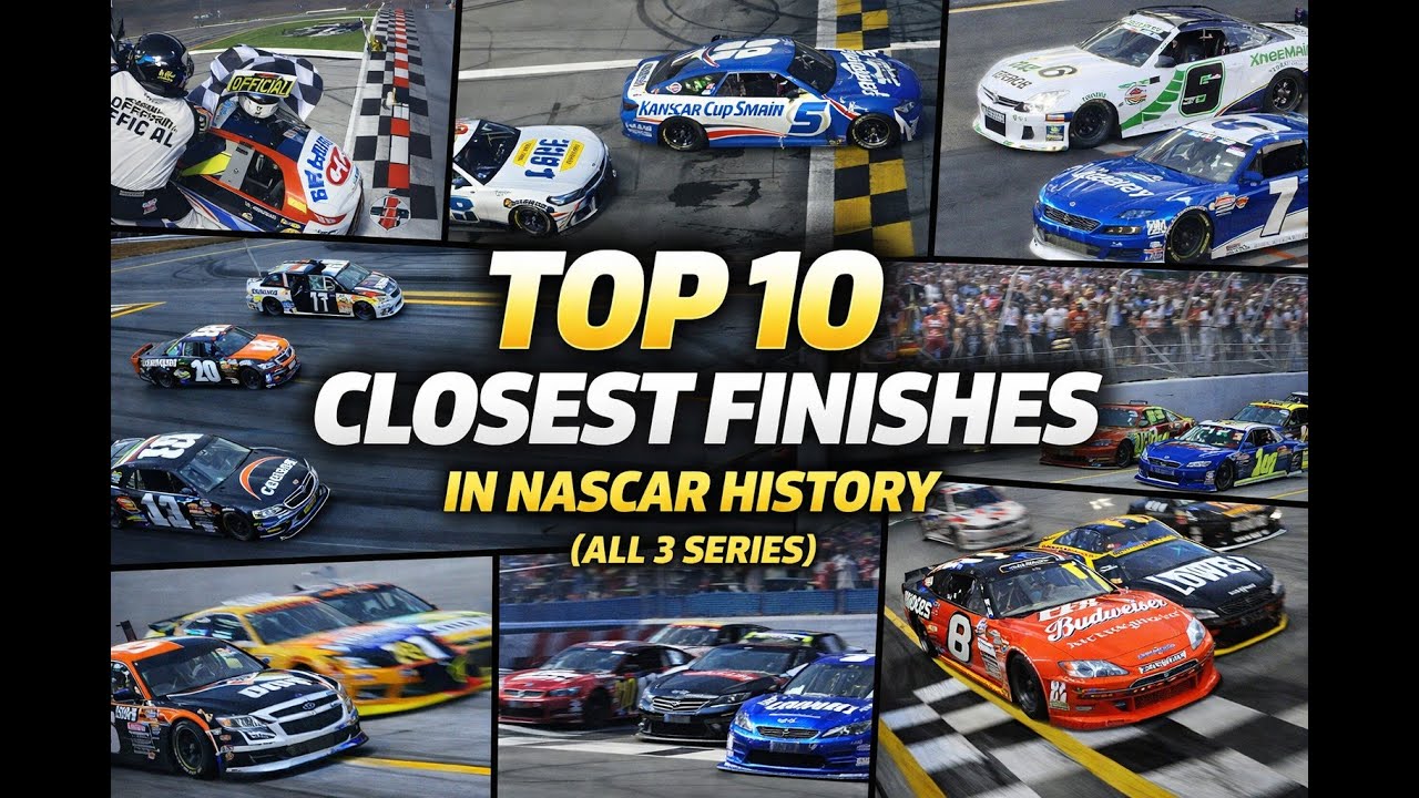 Top 10 Nascar's closest finishes ever (Updated, including 3 major ...