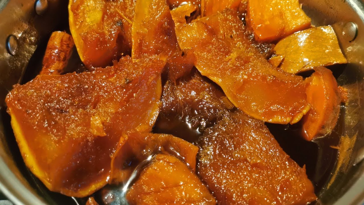 Calabaza 🎃 y camote con dulce de piloncillo 😍 - YouTube