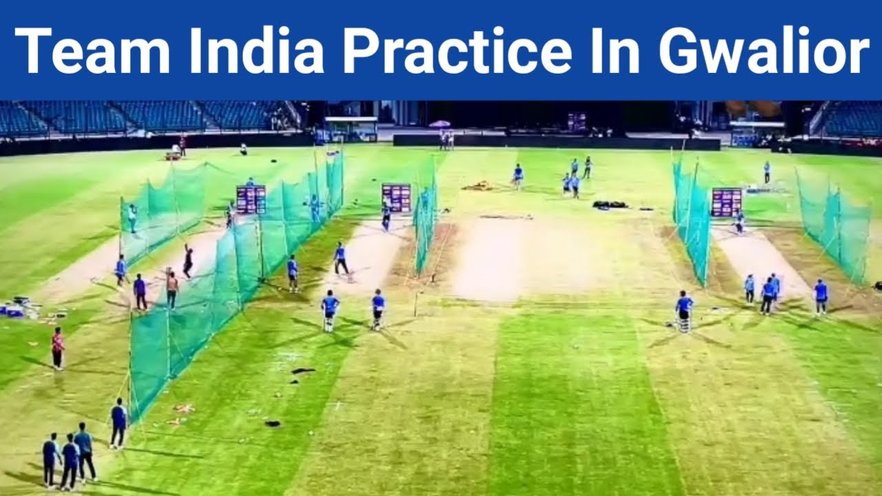 Indian Cricket Team Practice Session Today In Gwalior | Indian Team ...
