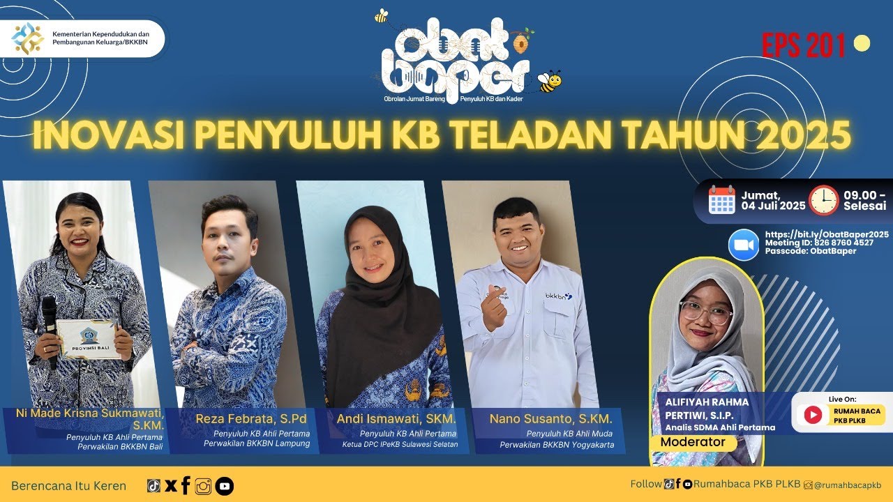OBAT BAPER EP 201 | "INOVASI PENYULUH KB TELADAN TAHUN 2025" - YouTube